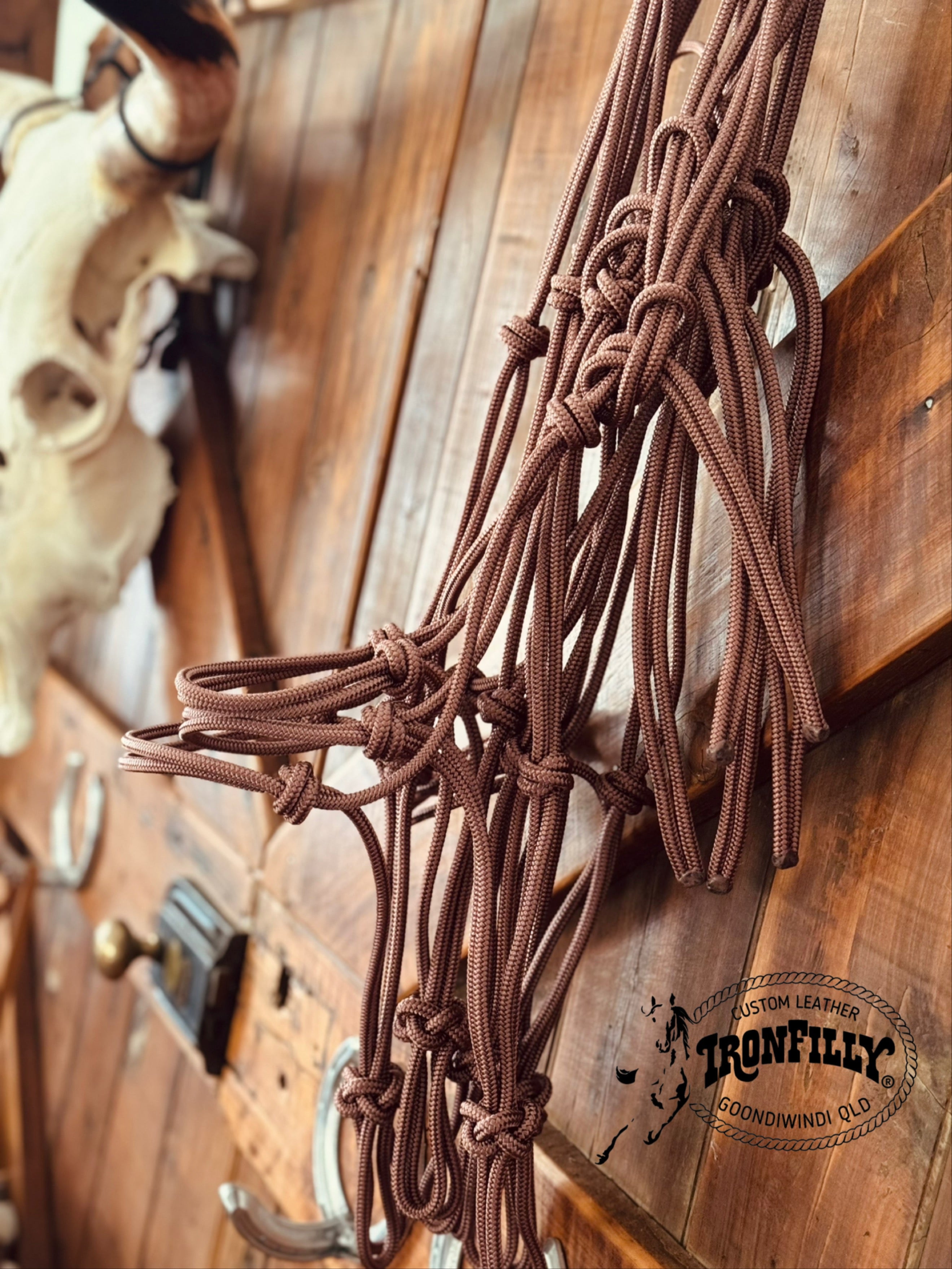 Rope Halter (Firm) – IRON FILLY Custom Leather